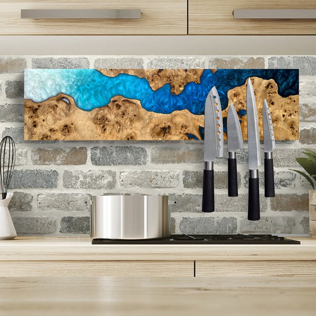 Magnetic Knife Rack,knife Strip,wood Knife Holder,wood Knife Block ...