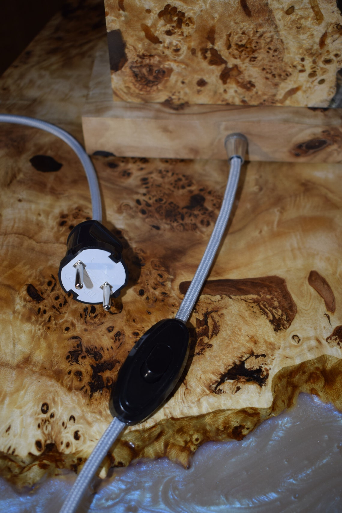 Epoxy Lamp Epoxy Resin Wood Night light Vintage Wooden Epoxy | Etsy