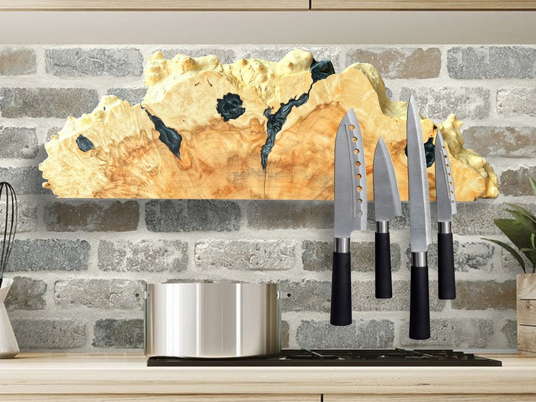 Large Magnetic Knife Rack Block Holderknife Block - Etsy