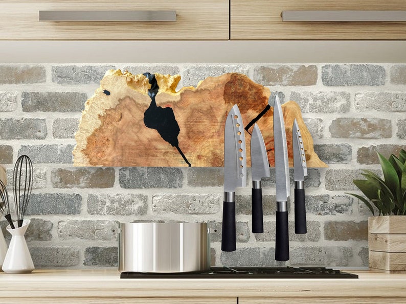 Large Magnetic Knife Rack Block Holderknife Block - Etsy
