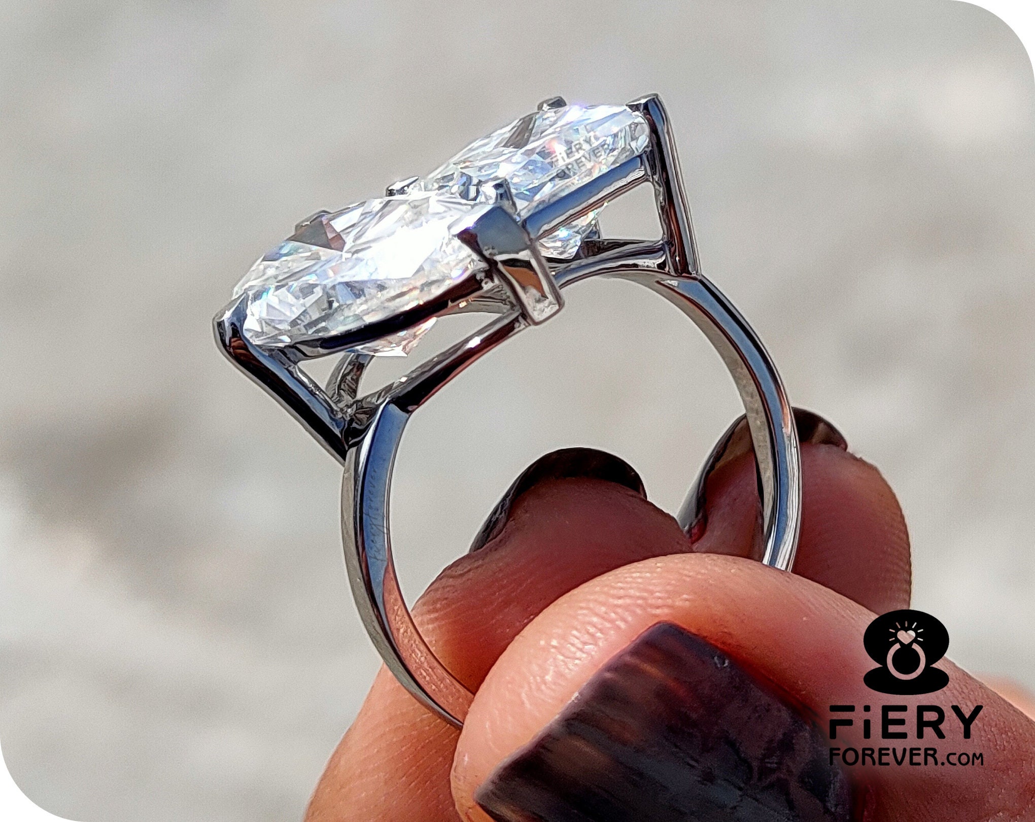 Emily Ratajkowski Celebrity Style Engagement Ring 5.50 TCW | Etsy