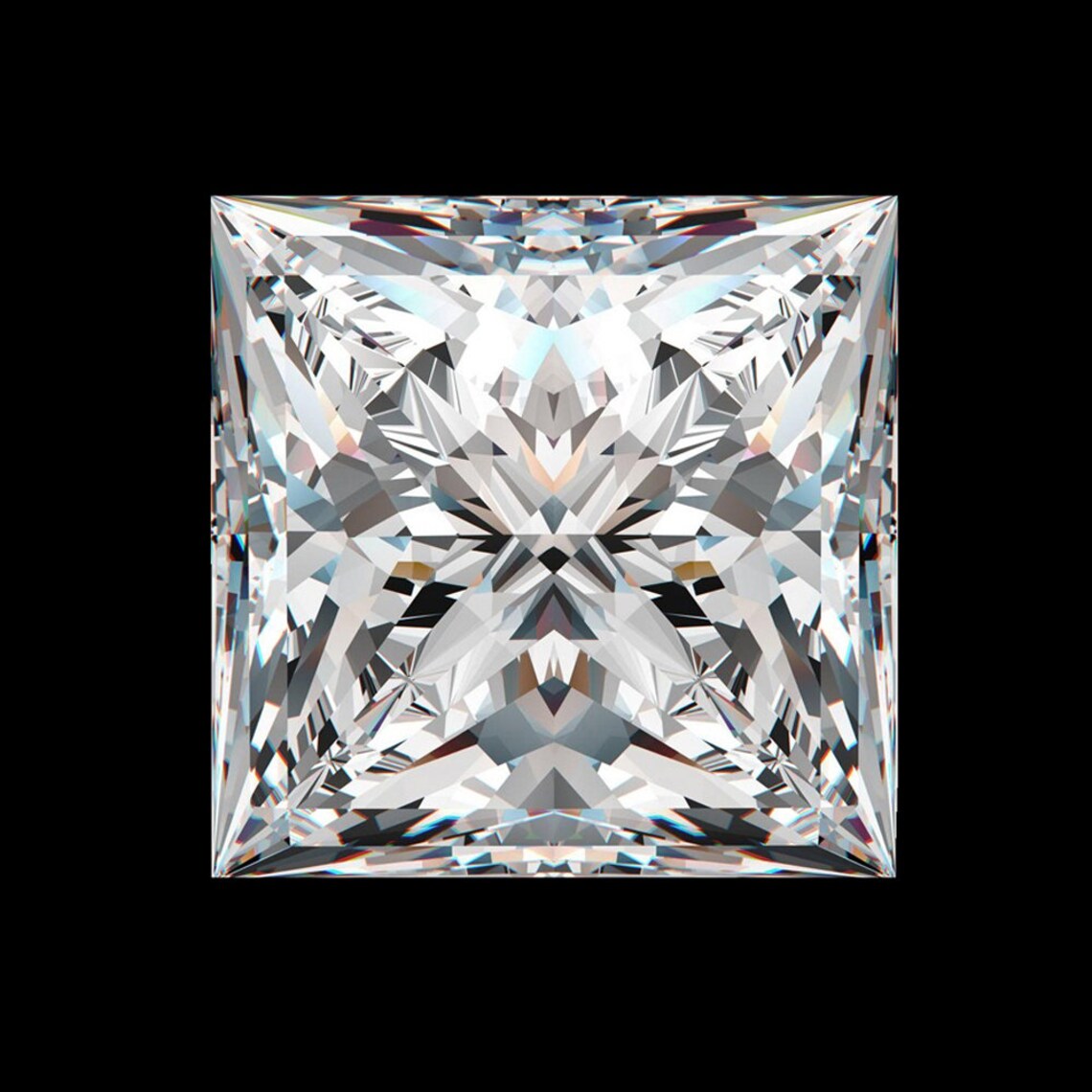 6 X 6 MM 1.20 Carat Fiery Full White Princess Diamond Cut - Etsy