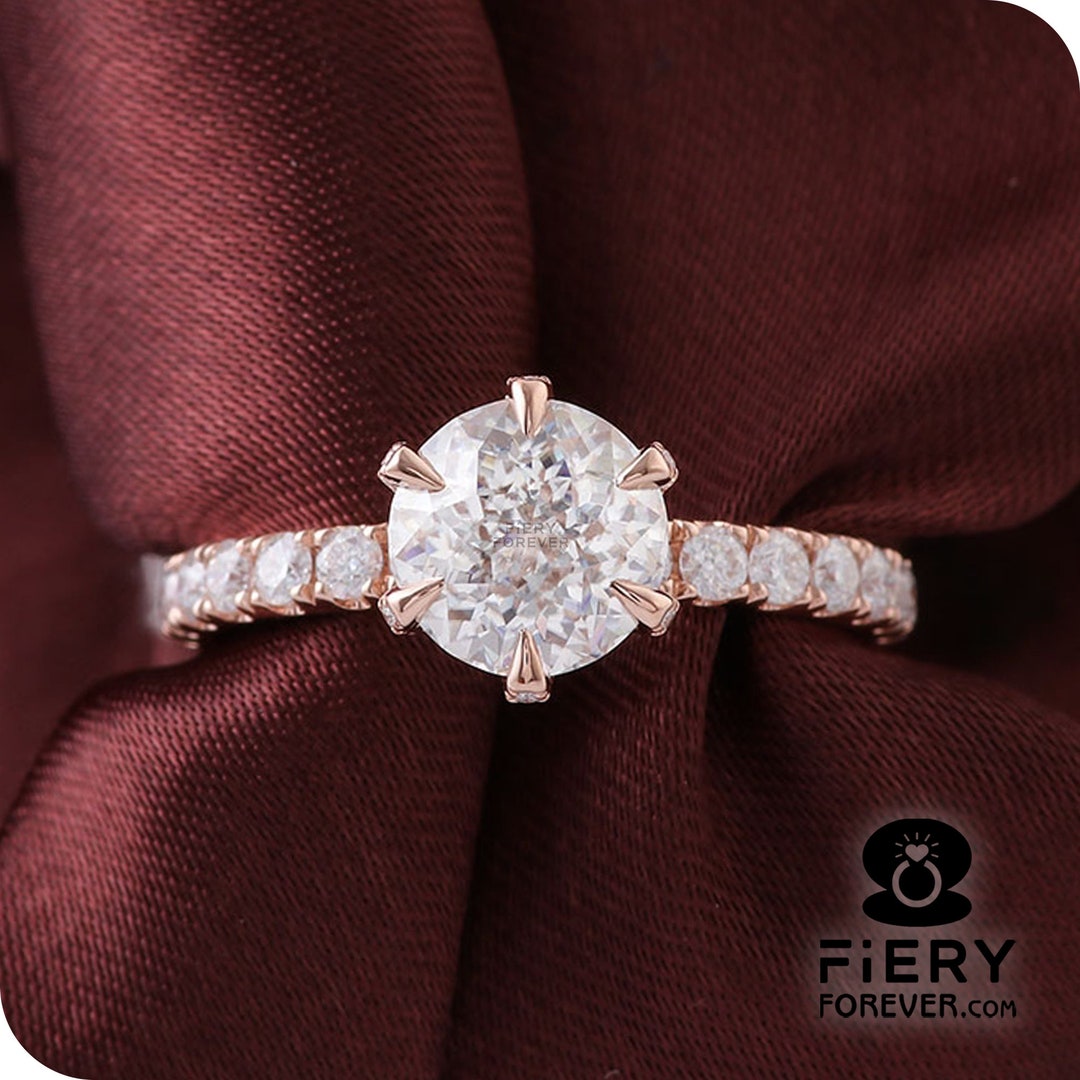 Gorgeous 1.50/ 2/ 2.75 Carat Jubilee Cut Colorless Moissanite ...