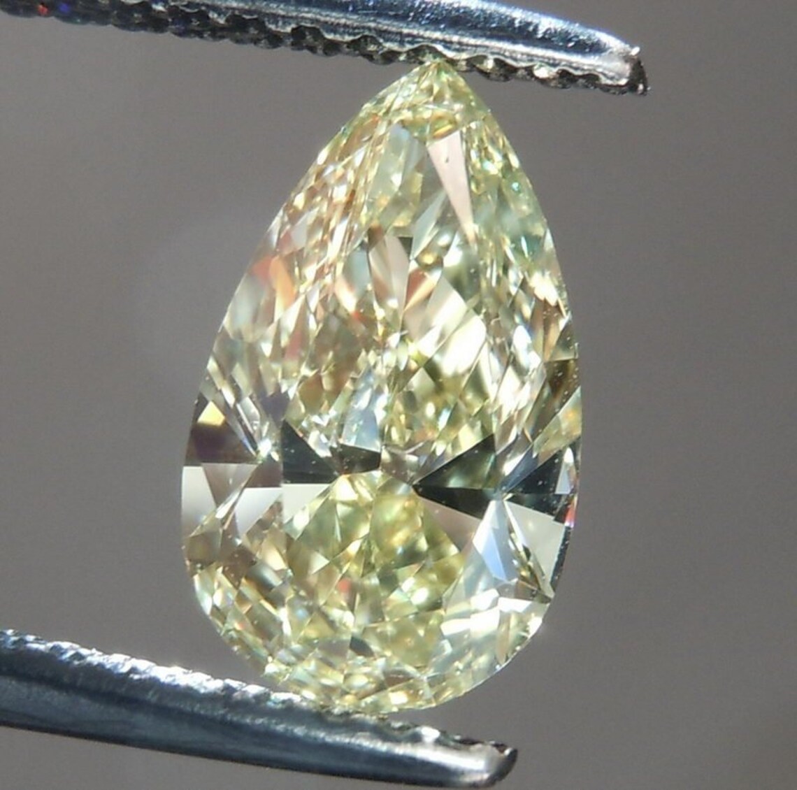 Lovely 8 X 5 MM 0.85 Carat Off White Pear Diamond Cut Loose | Etsy