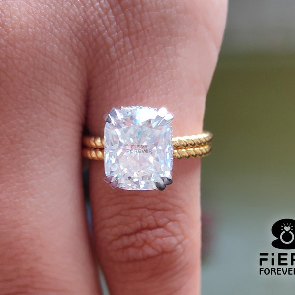 Rope Engagement Ring - Etsy