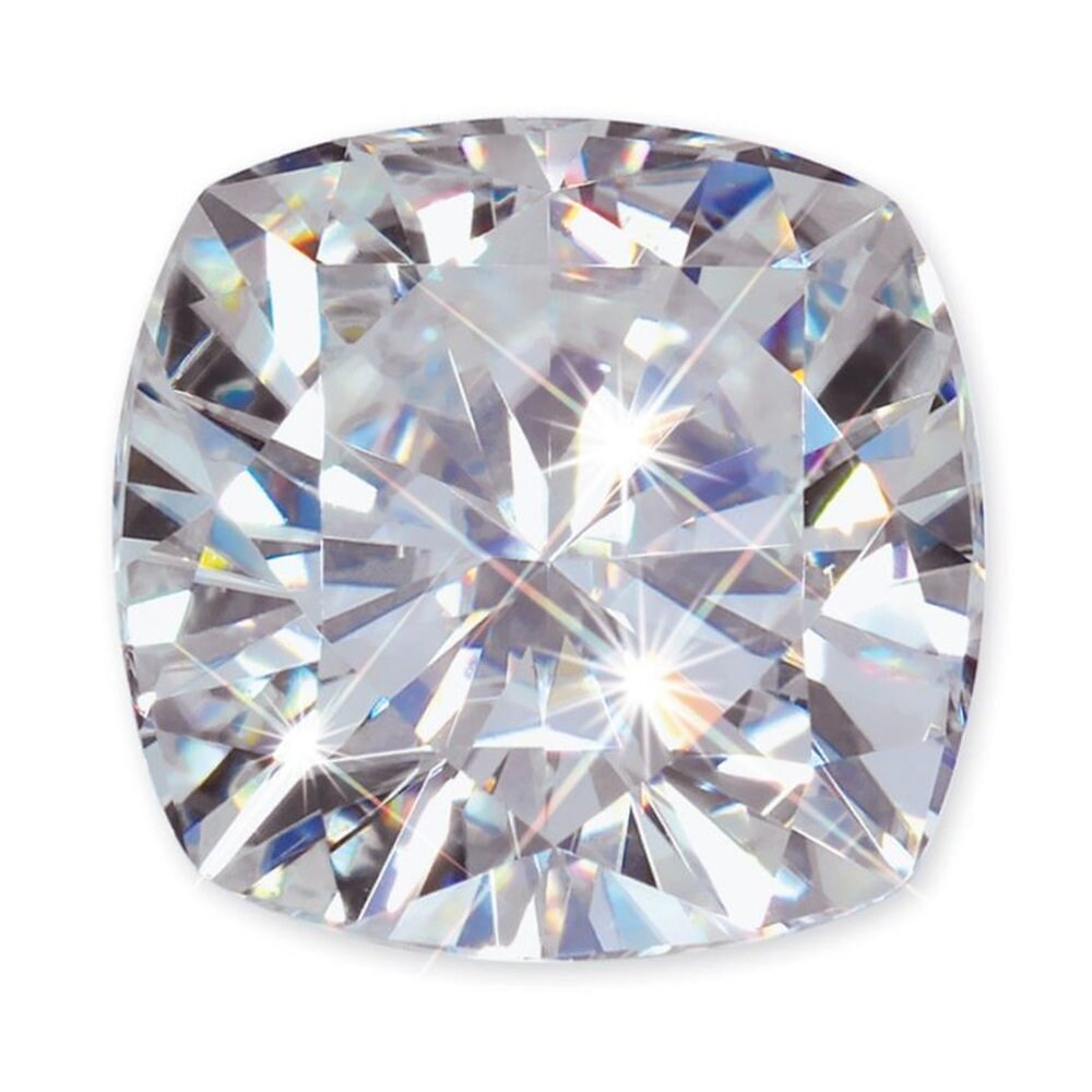 8 X 8 MM 2.15 Carat Full White Cushion Shape Diamond Cut Loose - Etsy