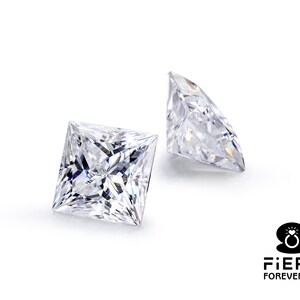 6 X 6 MM 1.20 Carat Fiery Full White Princess Diamond Cut Loose ...