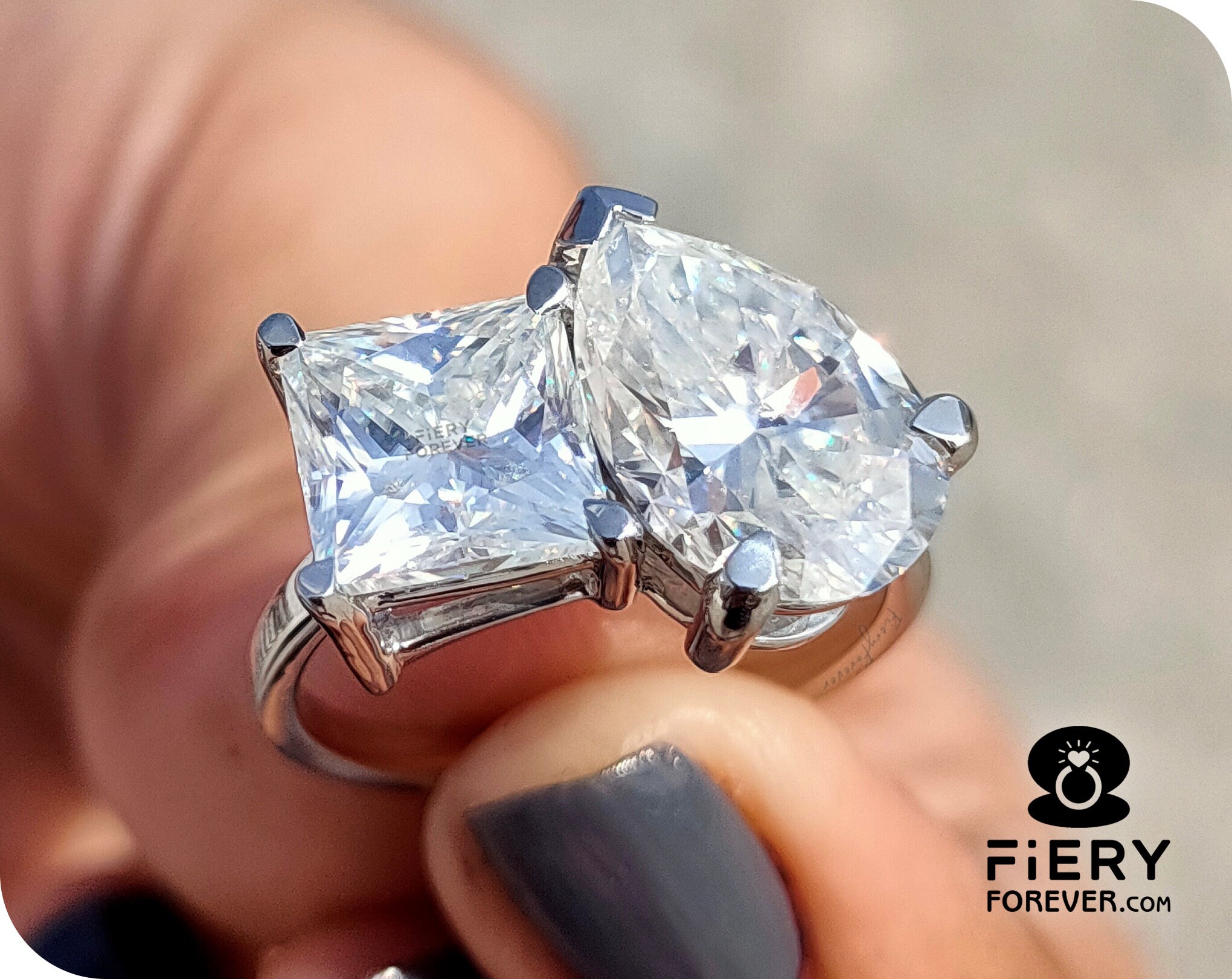 Emily Ratajkowski Celebrity Style Engagement Ring 5.50 TCW | Etsy