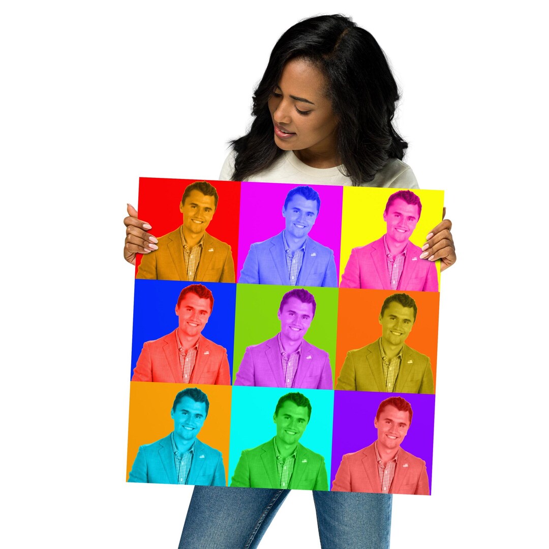 Charlie Kirk Pop Art - Colorful Wall Art - Home Decor - Etsy