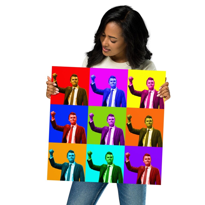 Charlie Kirk Pop Art - Colorful Art - Wall Art Poster - Etsy