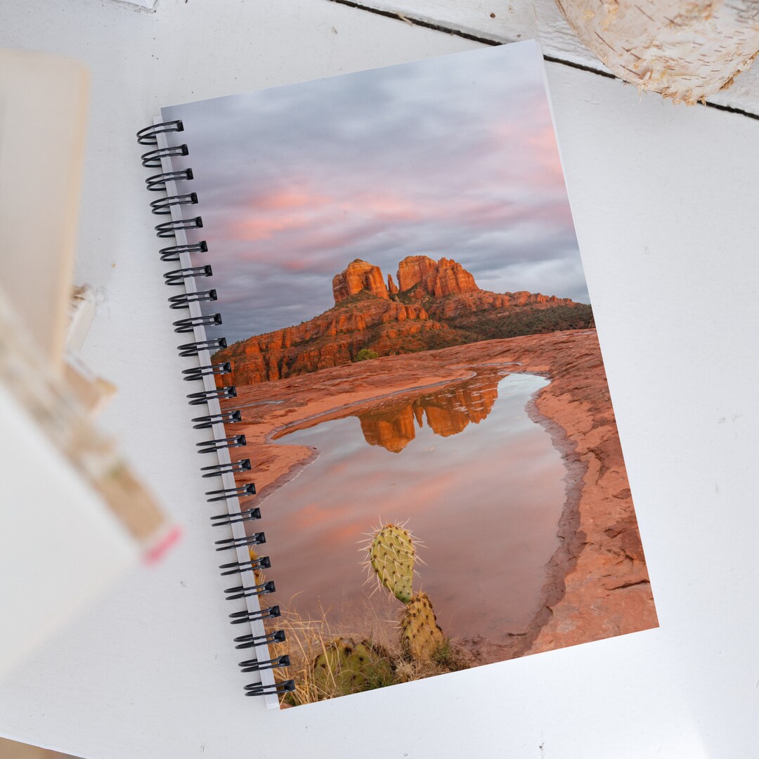 Sedona Arizona Spiral Notebook, Cathedral Rock Notebook - Etsy