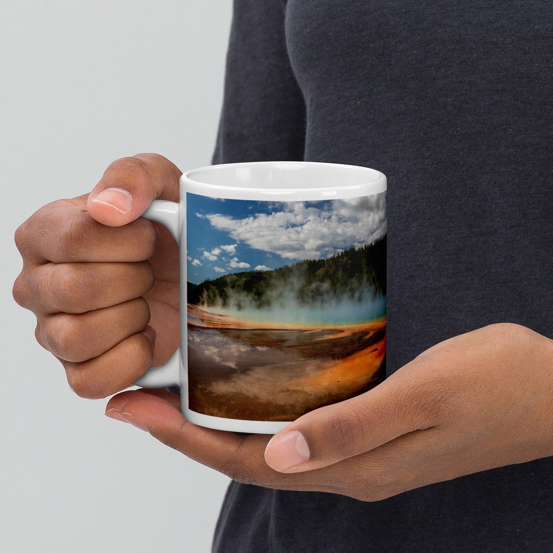 Yellowstone Mug, Grand Prismatic Mug, Yellowstone Photo Mug, Unique ...