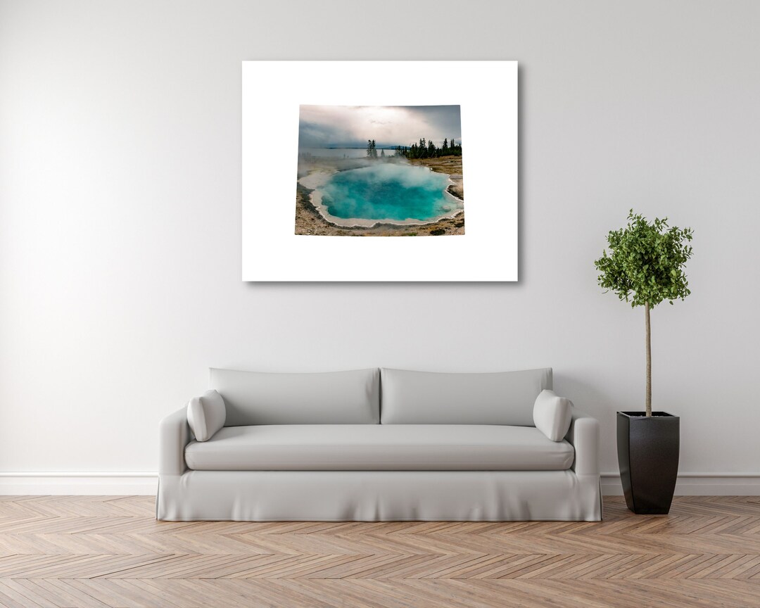 Wyoming Map Print Wall Art, State Map Wall Art, Ocean Wall Art, Travel ...