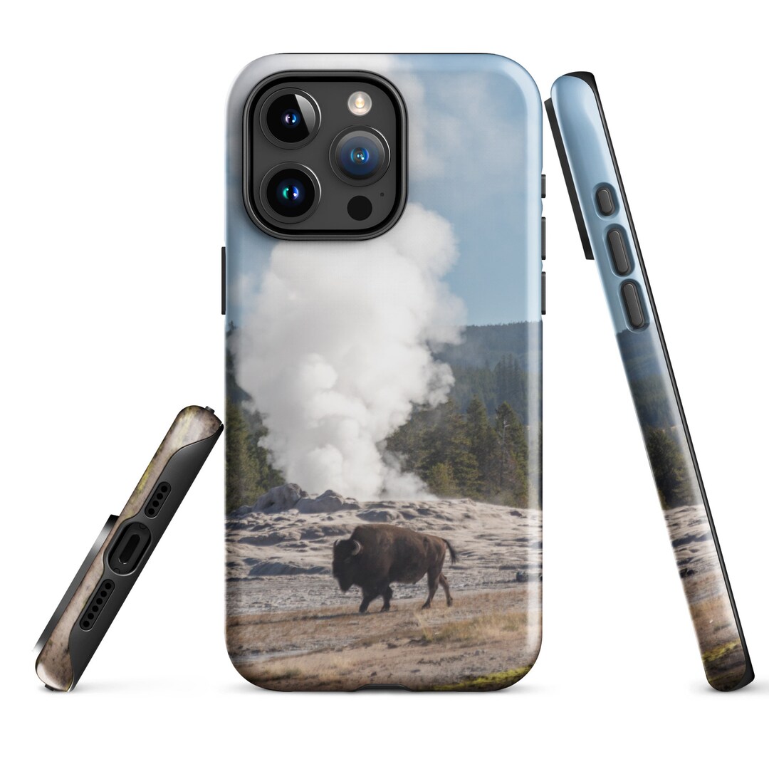Yellowstone Bison Phone Case, Yellowstone National Park Buffalo Phone ...