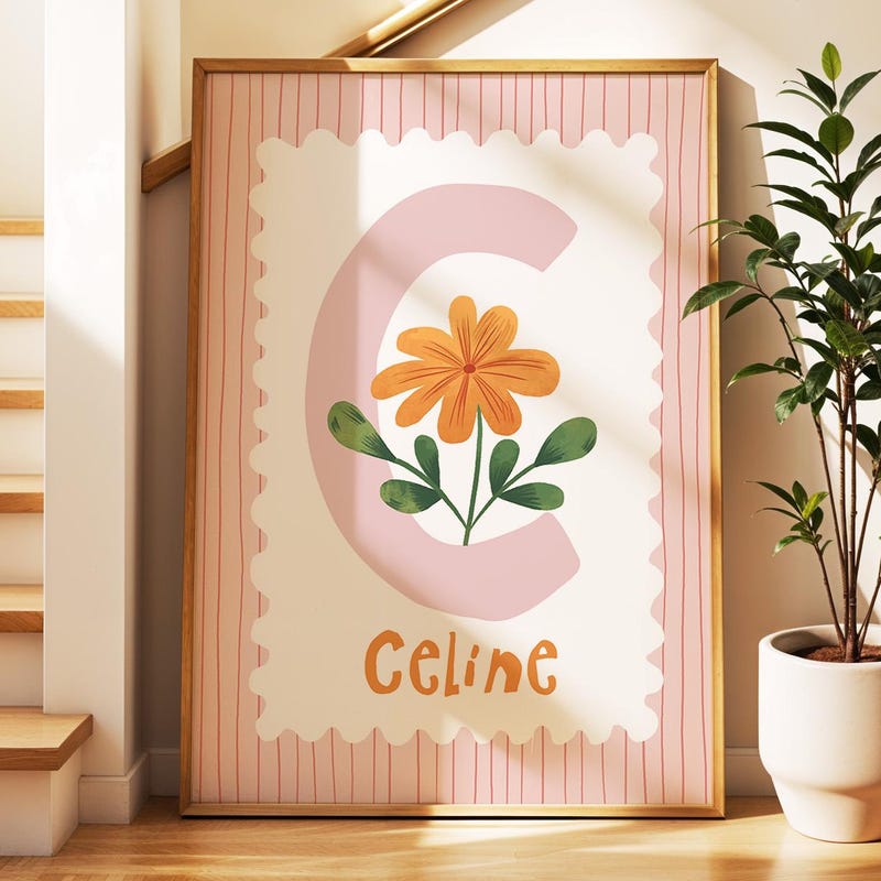 Initial Poster - Etsy