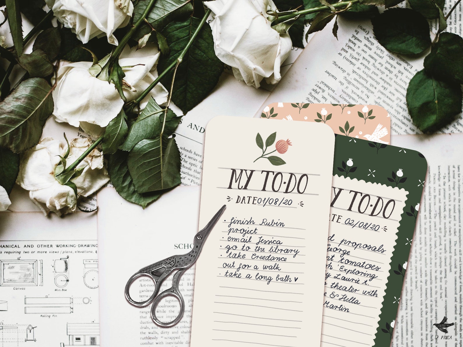 Printable To-do Cards Set of 3 Designs Instant Download - Etsy