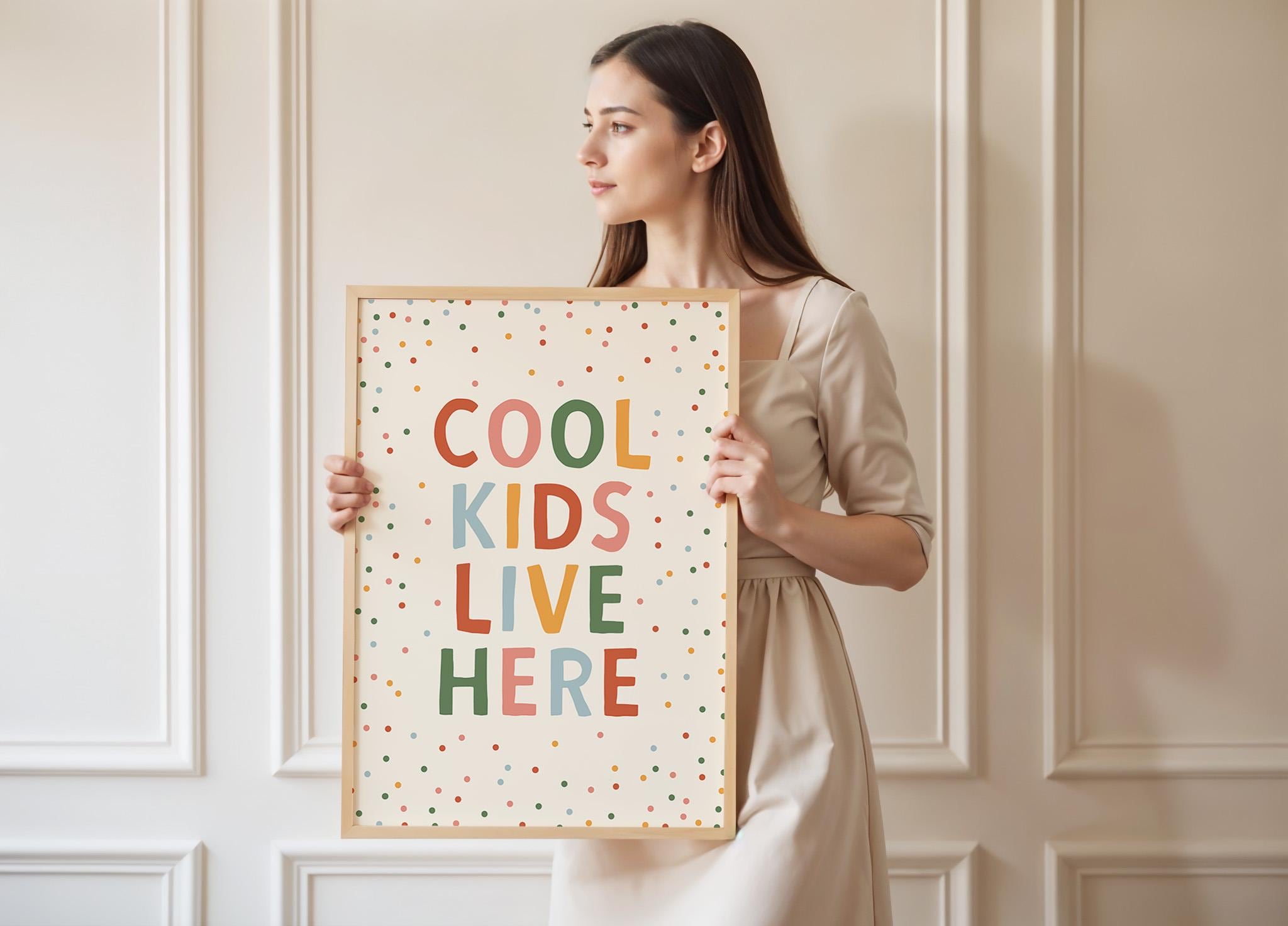 Cool Kids Live Here | Kid's Art Print | Children's Trendy Room ...