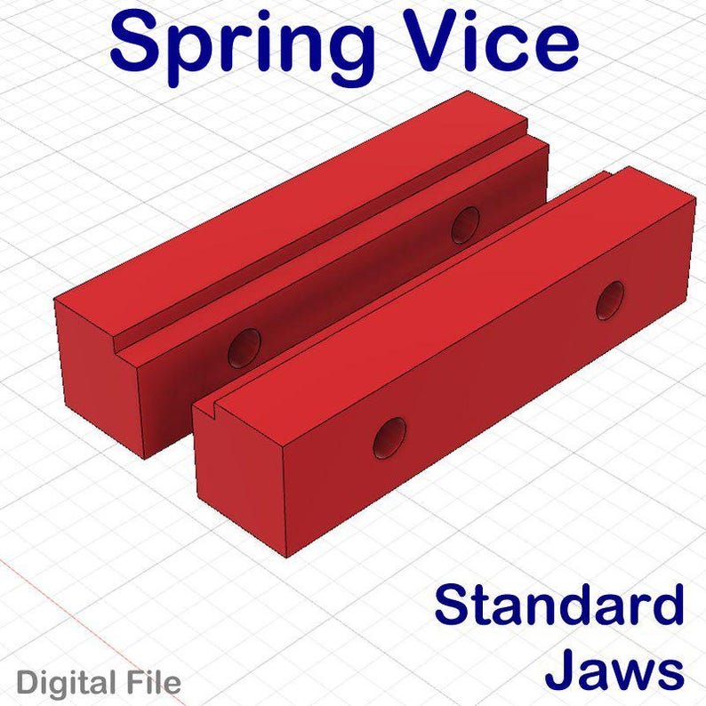 Spring Vice | 3D Printable Work Holding Vice | Modular Bench Clamp ...