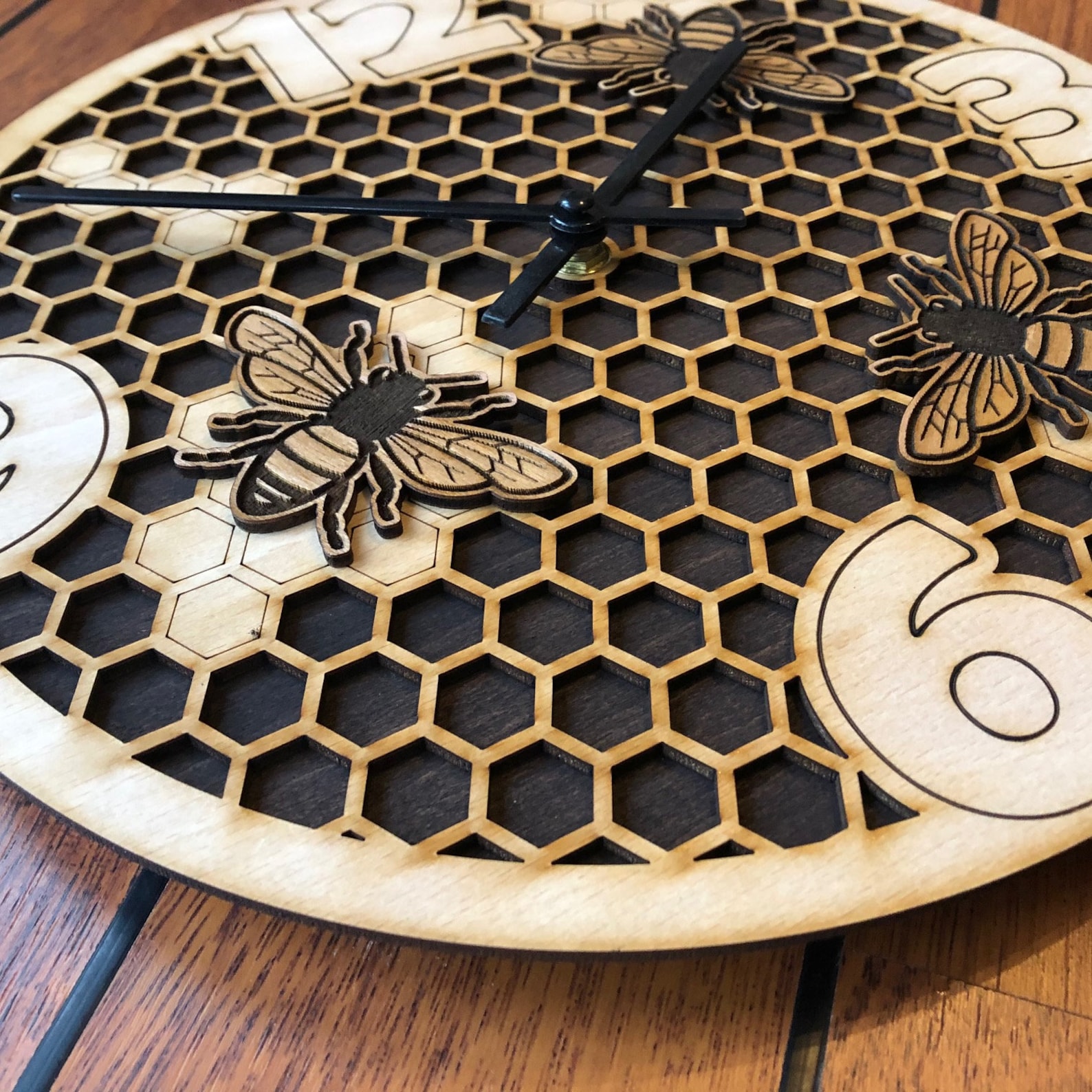 Honey Bee Clock Laser Cut Digital Project - Etsy