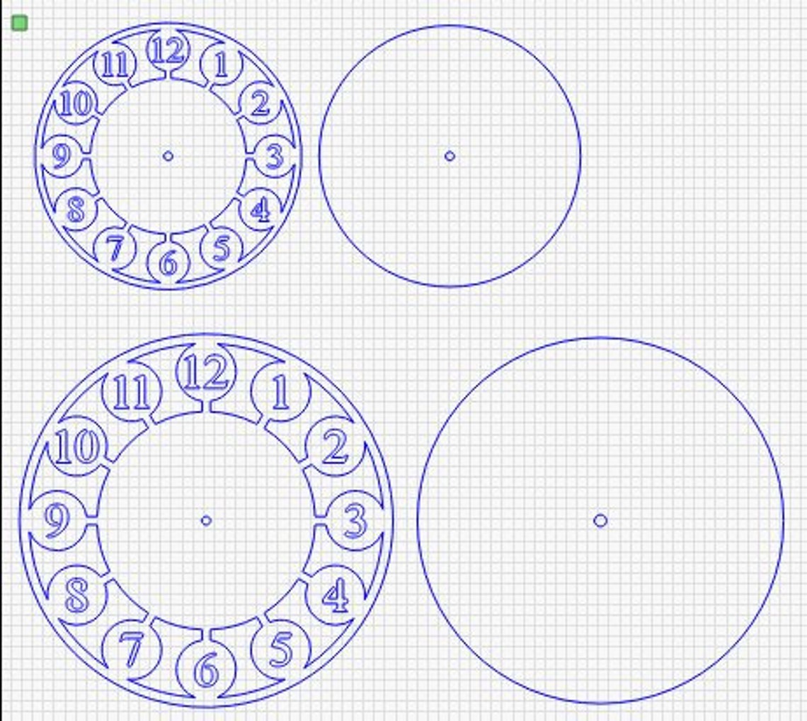 Clock Face Laser Cut Digital File - Etsy