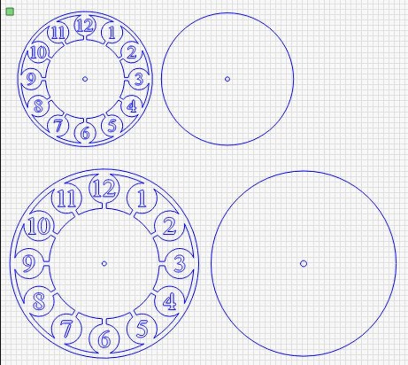Clock Face Laser Cut Digital File - Etsy