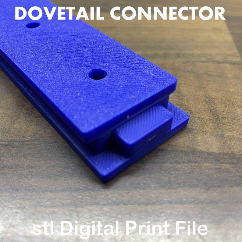 Dovetail Connector Wall Surface Mount - 3D Digital File - Etsy