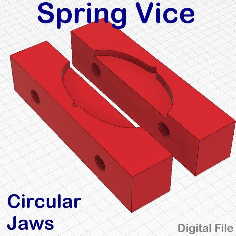 Spring Vice | 3D Printable Work Holding Vice | Modular Bench Clamp ...