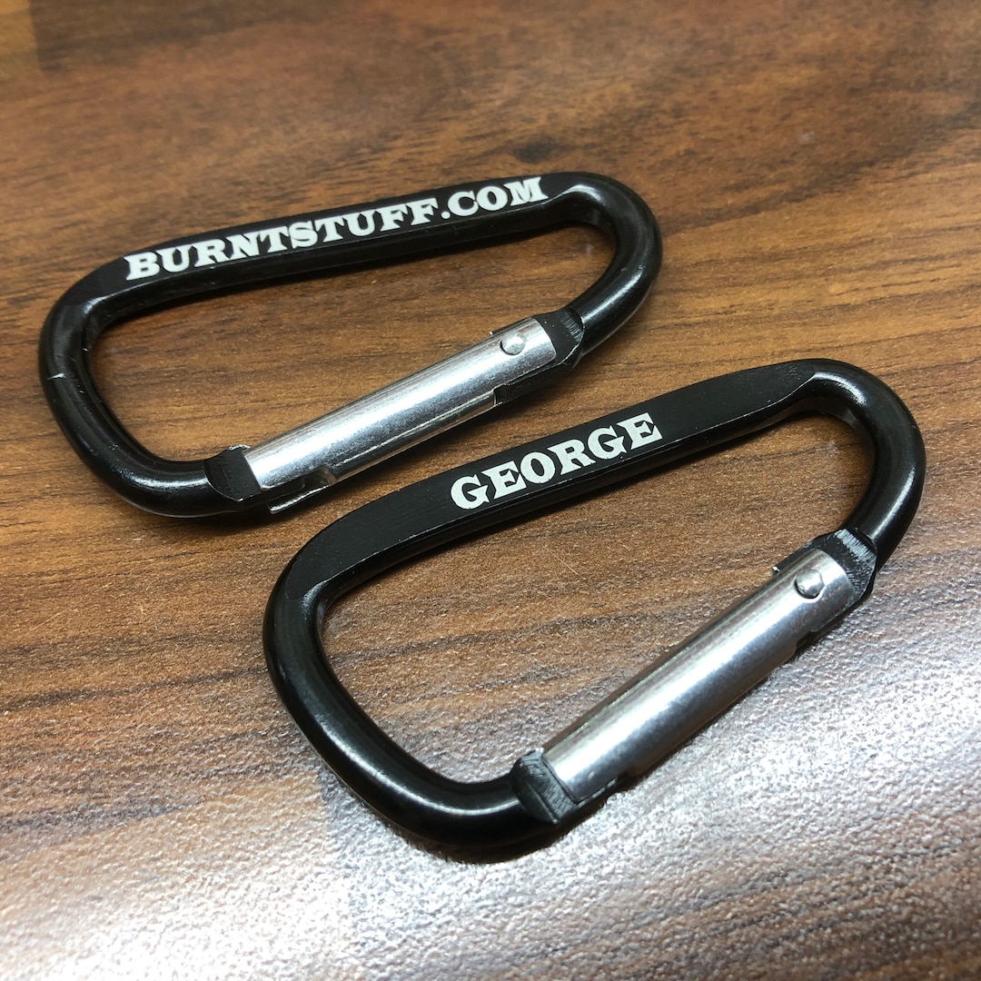Carabiner Clip - Personalised - Laser Engraved - Etsy UK