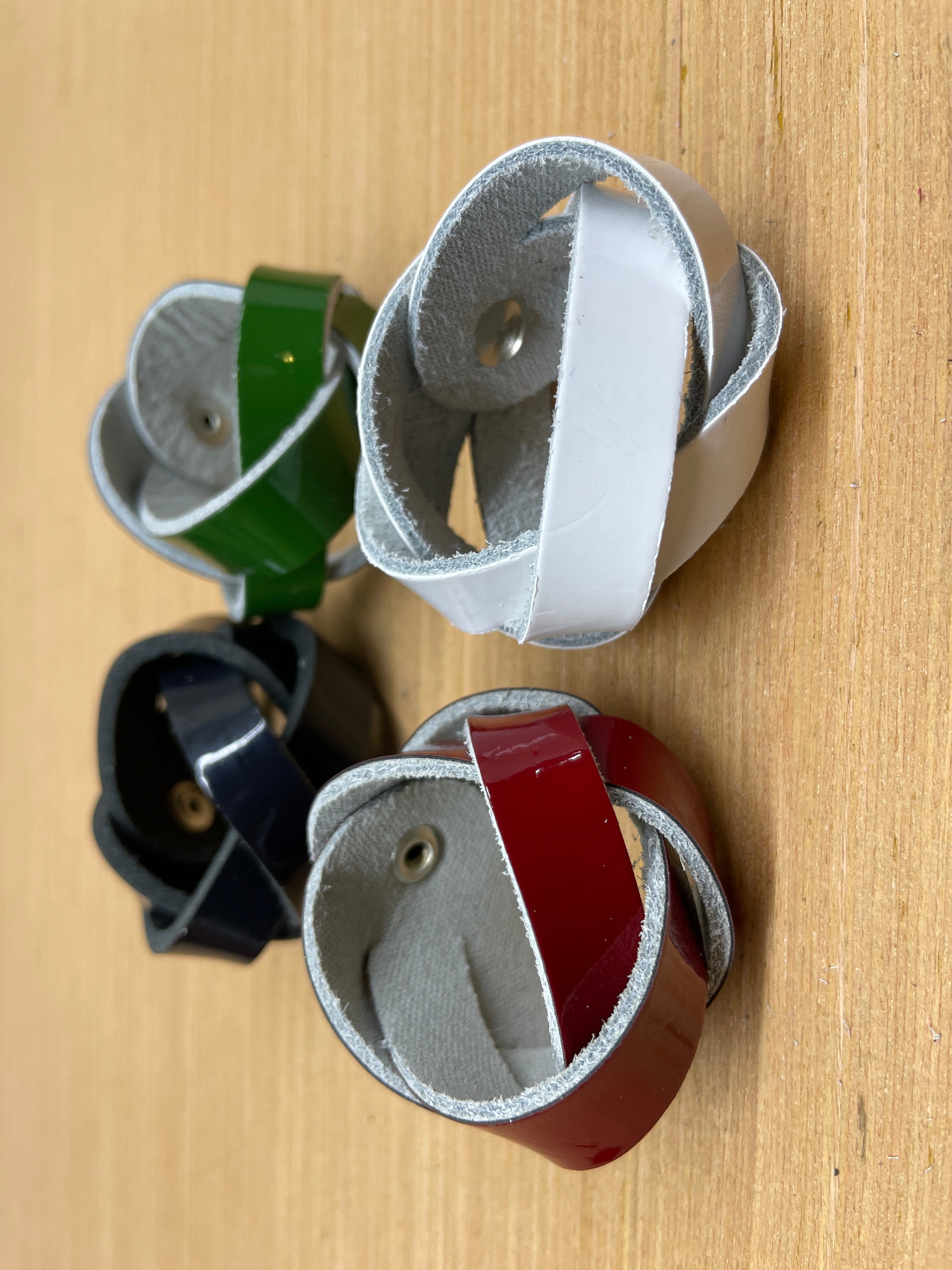 Plaited Scout Woggles High Gloss Leather 10 Pack. - Etsy UK