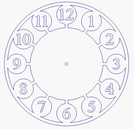 Clock Face Laser Cut Digital File - Etsy
