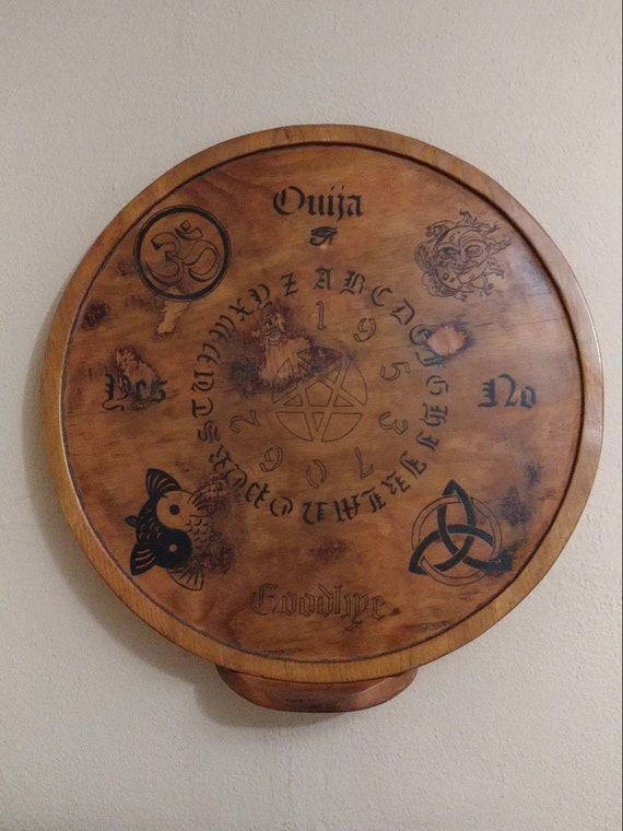 Handcrafted Wooden Circle Ouija Board With 3D Printed - Etsy