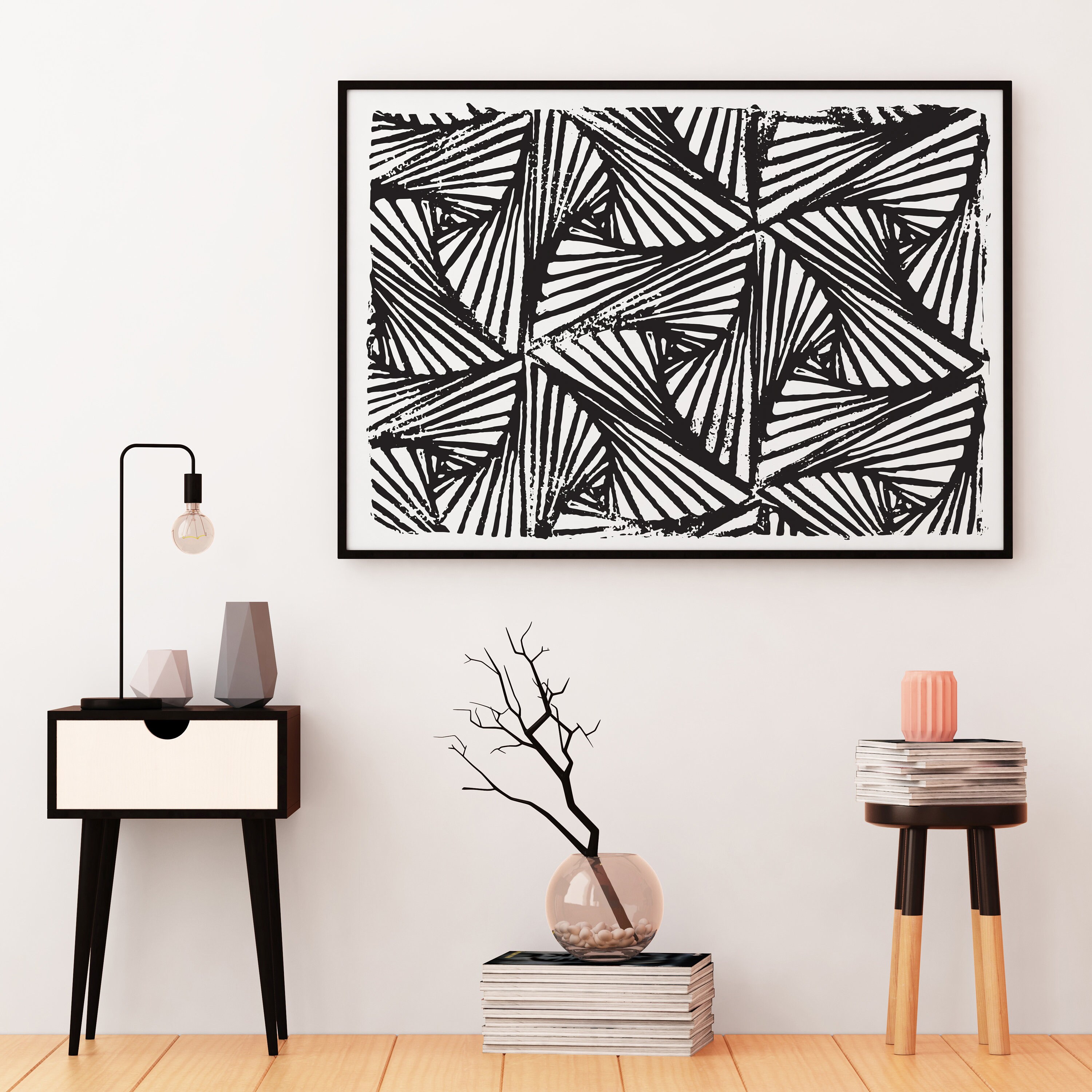 Paradox Triangle | Optical Art Printable Poster - Etsy