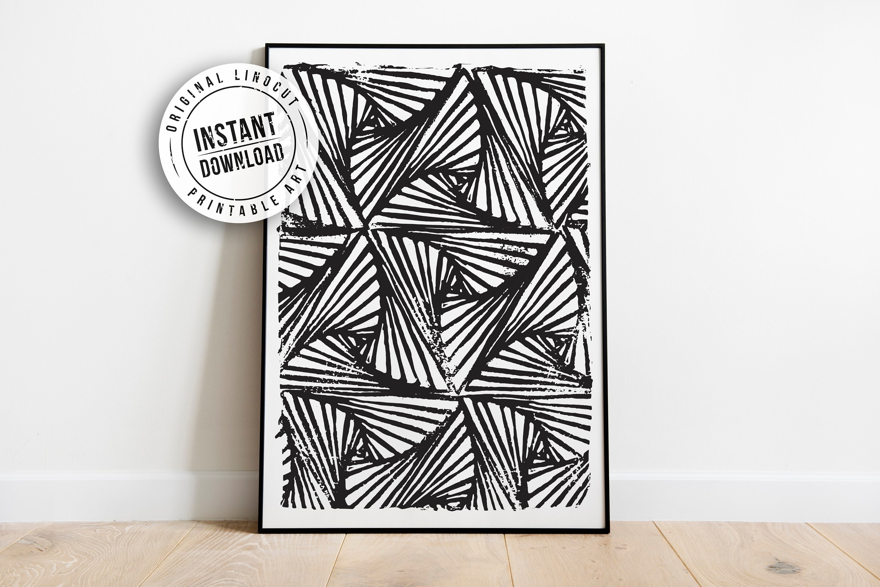 Paradox Triangle | Optical Art Printable Poster - Etsy