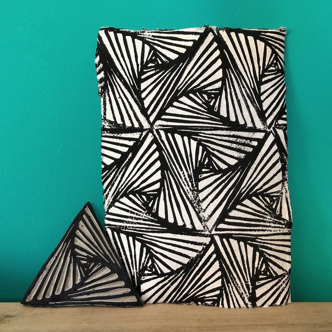 Paradox Triangle | Optical Art Printable Poster - Etsy