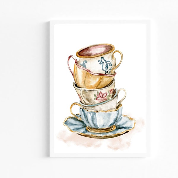 Teacup Stack - Etsy