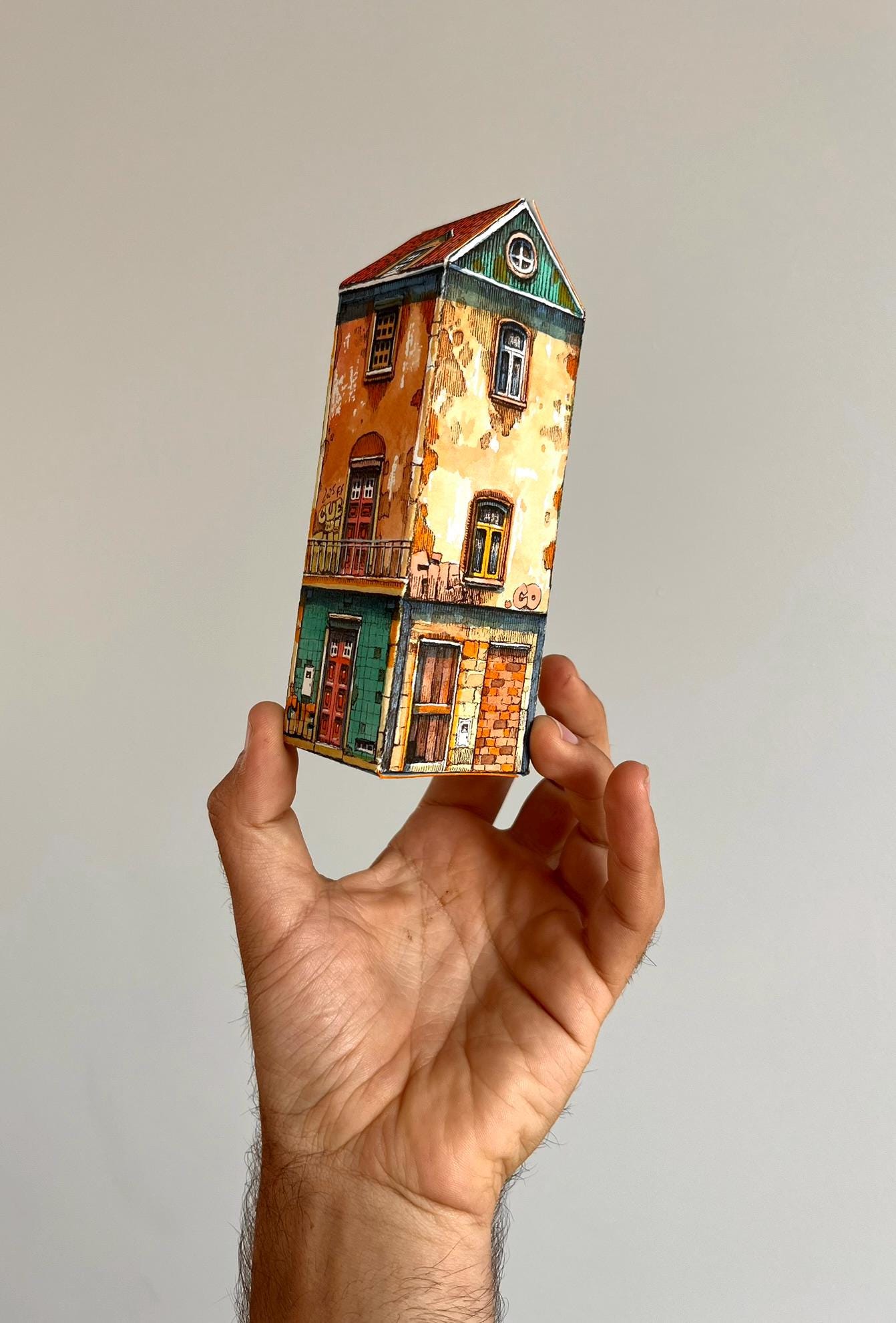 Miniature Paper House - Second Pack- Pack of 5 - Etsy