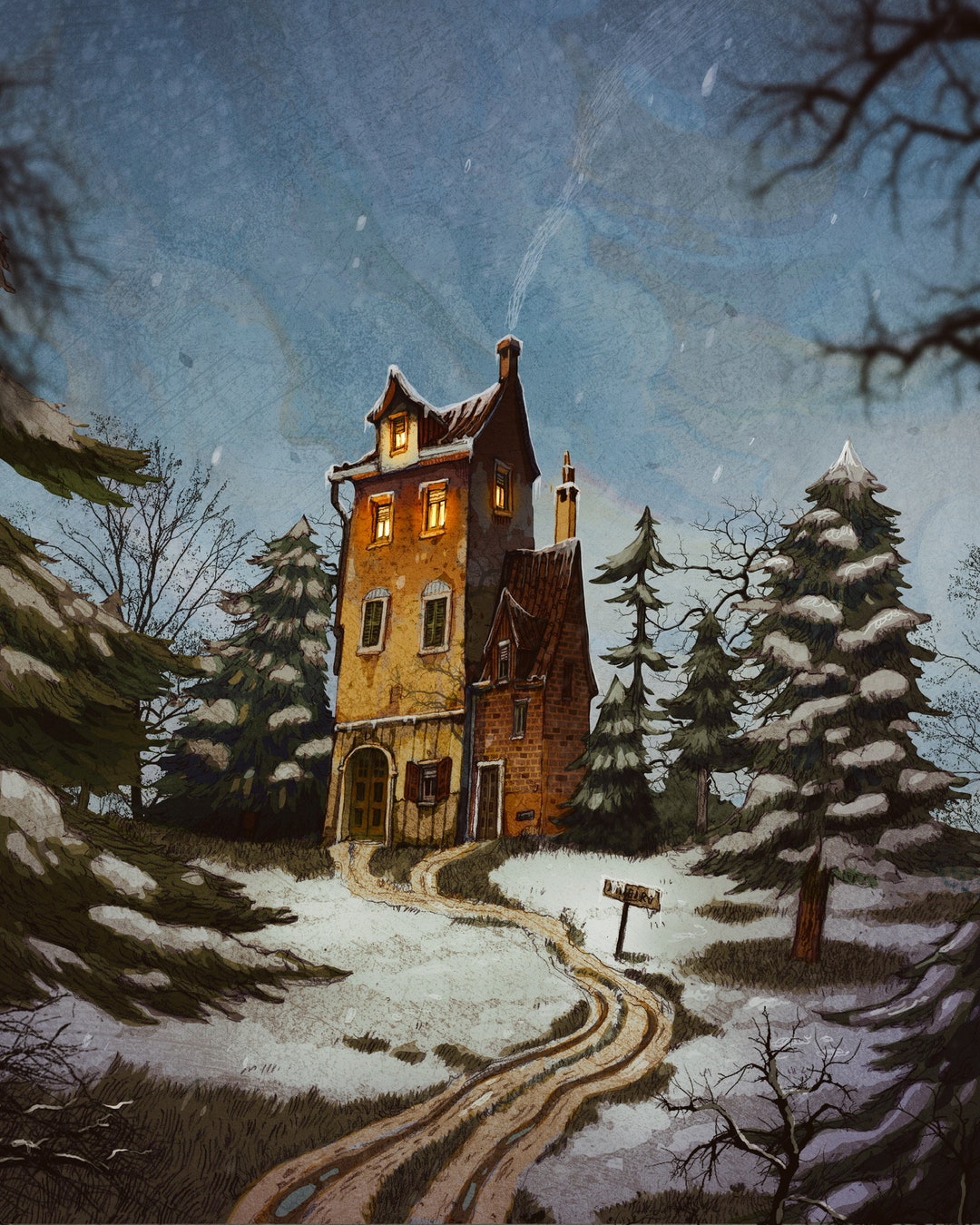 January Art Print - Etsy