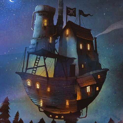 Floating Above the Trees | Etsy