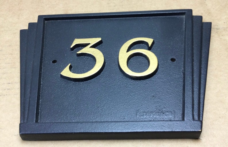 Art Deco House Number Sign - Etsy UK