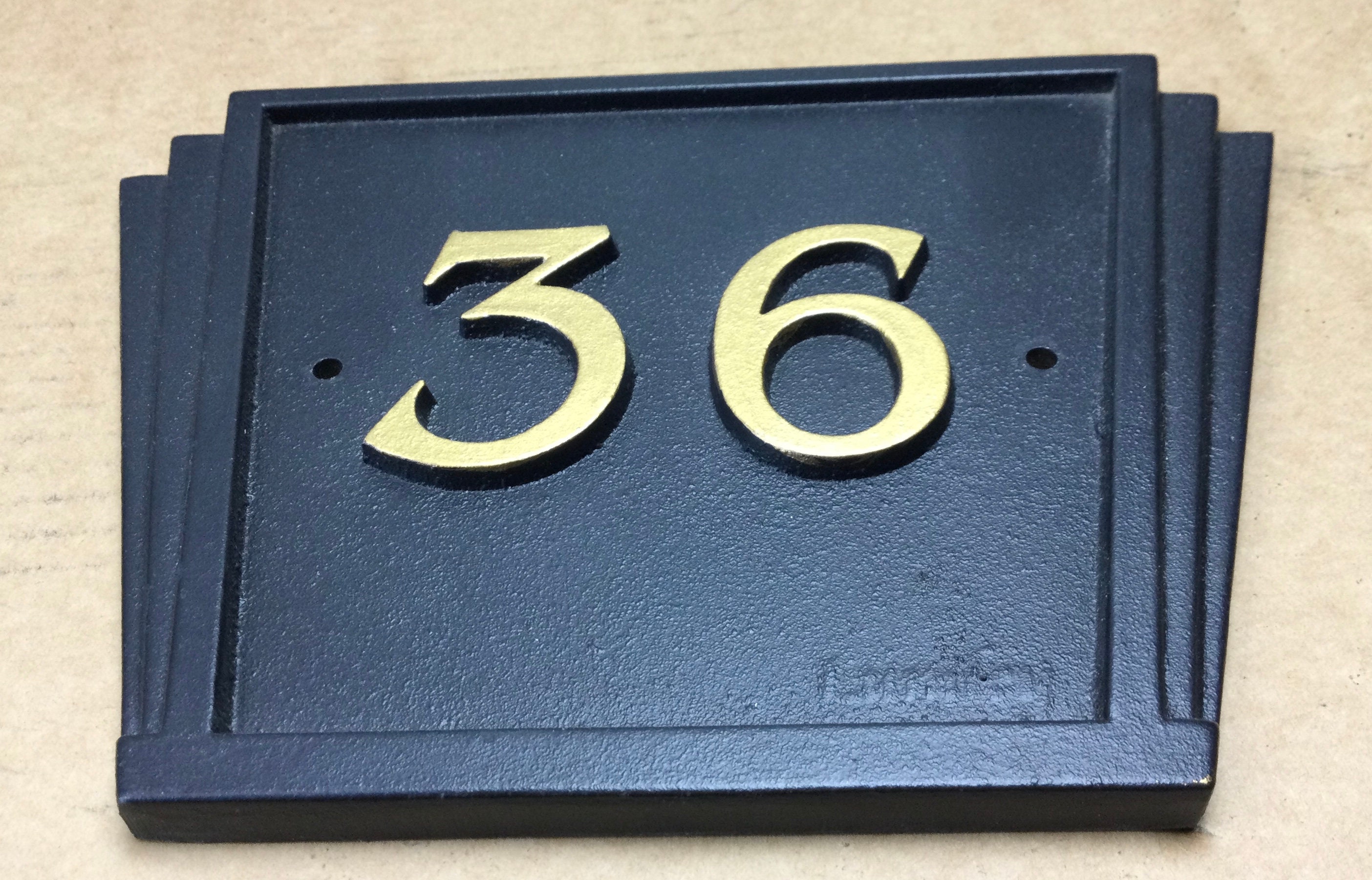 Art Deco House Number Sign - Etsy UK