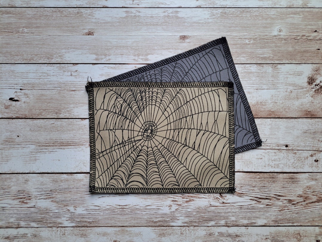 Spider Web Patch | Punk Patch | Handmade Screen Printed Patch | Spider ...