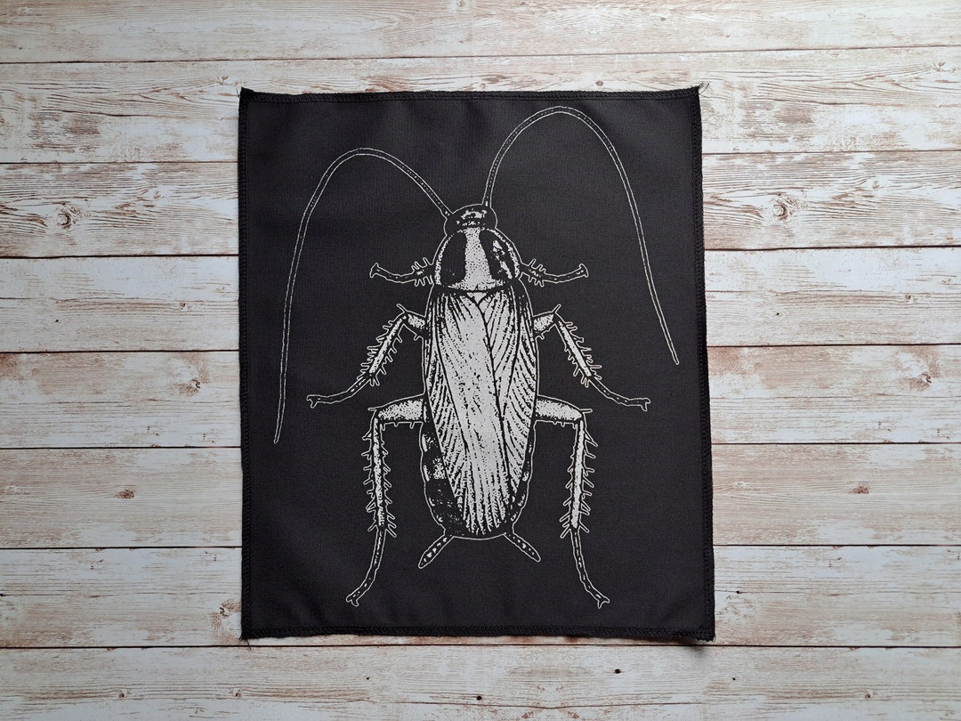 Cockroach Back Patch | Handmade Screen Printed Patch | Sew on Patch - Etsy