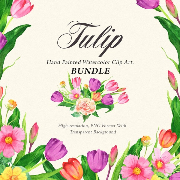 Tulip Watercolor - Etsy