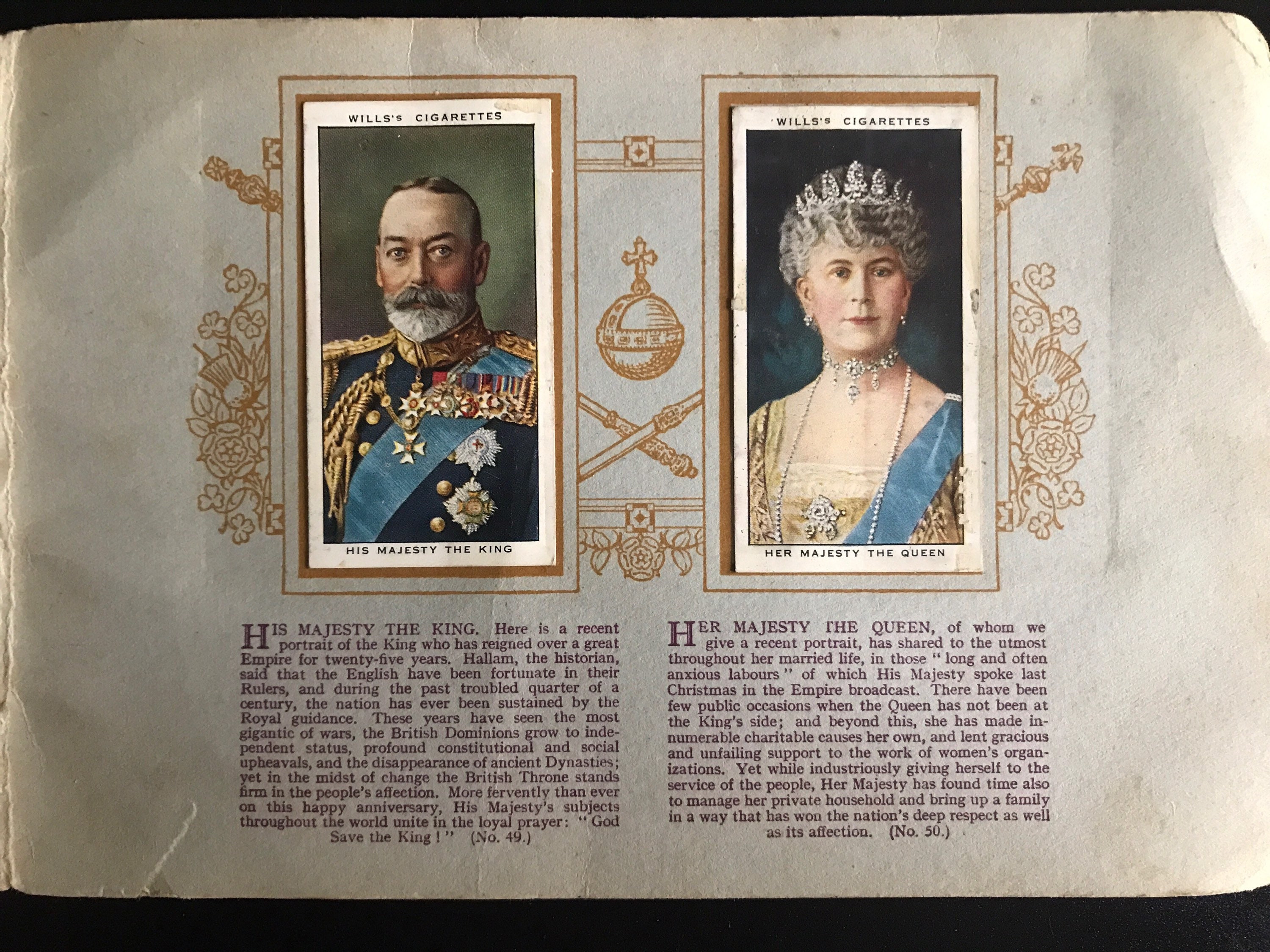 The Reign of King George V Booklet With Collectable Cards - Etsy