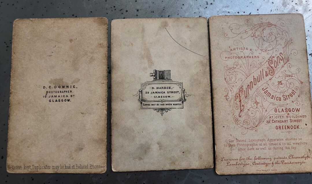 Selection of 5 Antique Cabinet Cards - Etsy