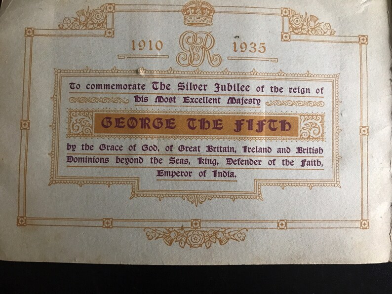 The Reign of King George V Booklet With Collectable Cards - Etsy