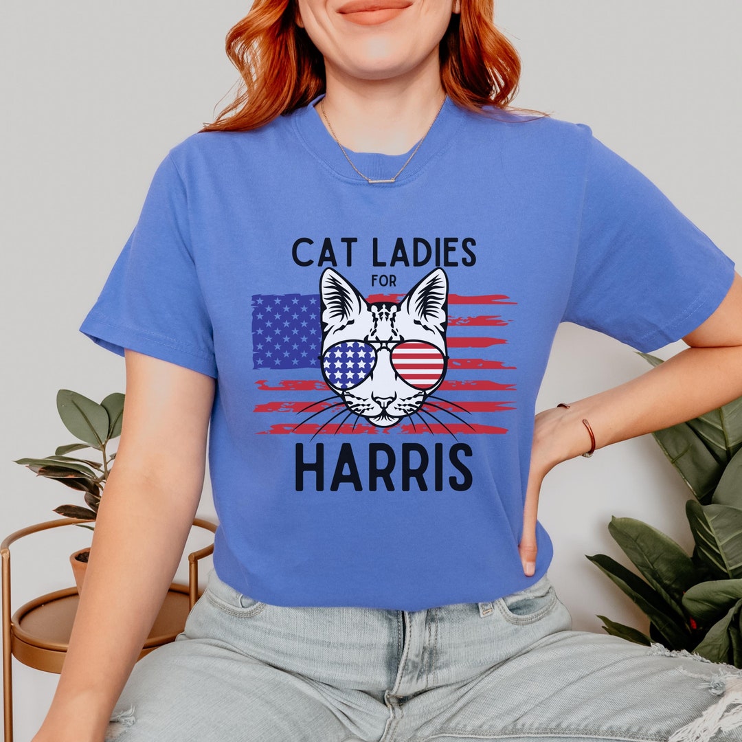 Cat Ladies for Harris Shirt, Harris for President Tee, Support ...