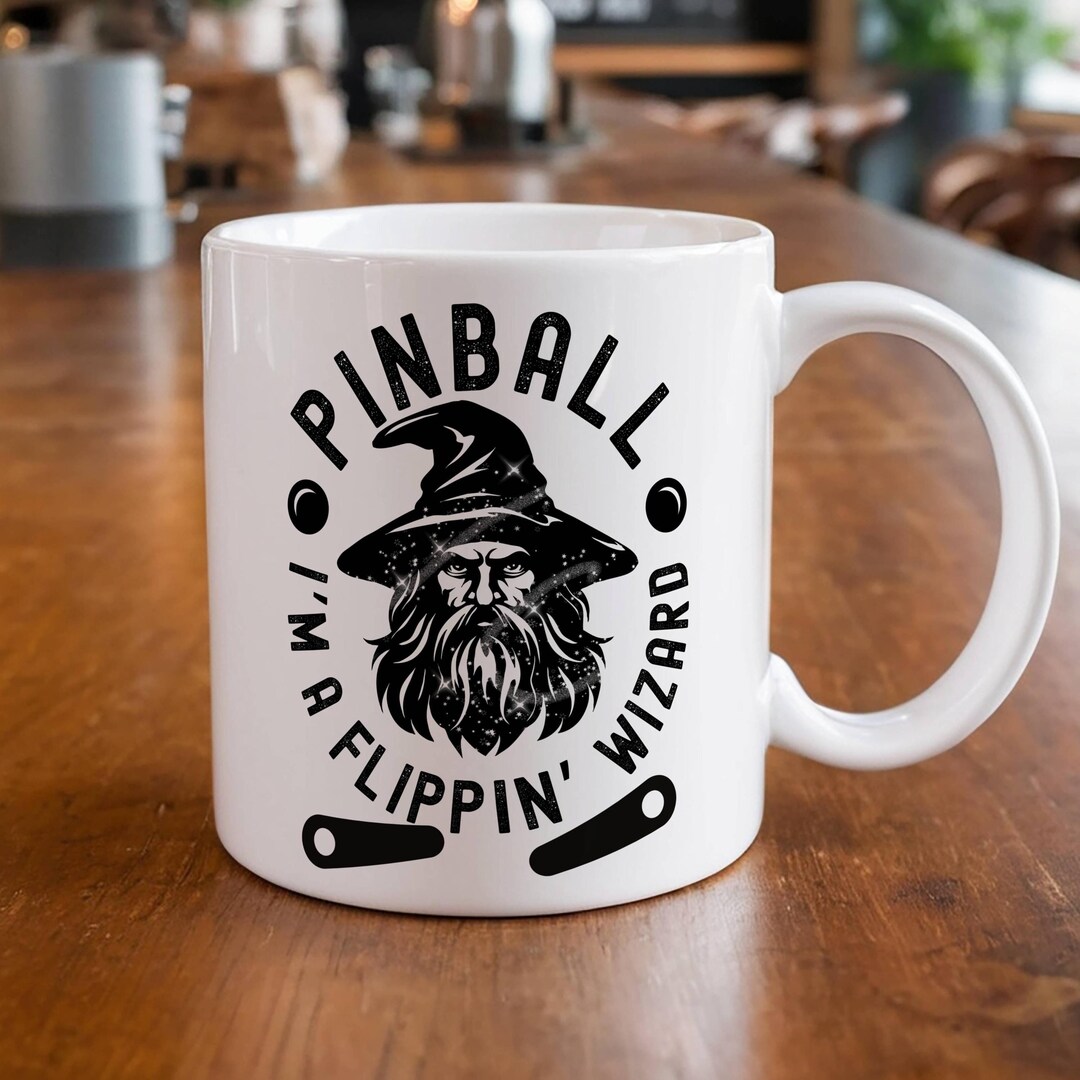 Pinball Mug, Pinball Wizard Mug, Gift for Pinball Player, Funny Coffee ...