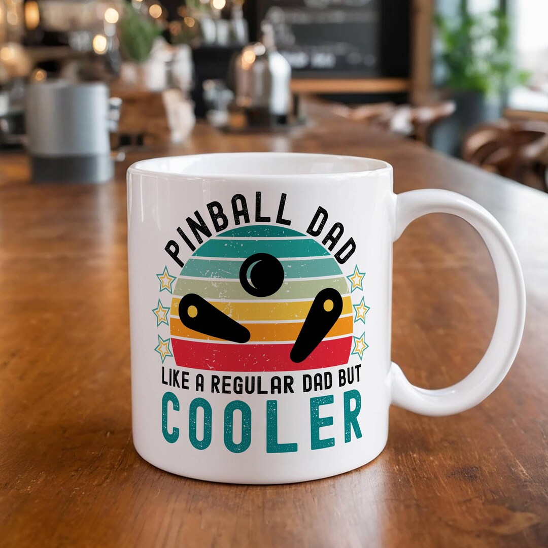 Pinball Mug, Pinball Dad Mug, Pinball Gifts, Gift for Pinball Player ...