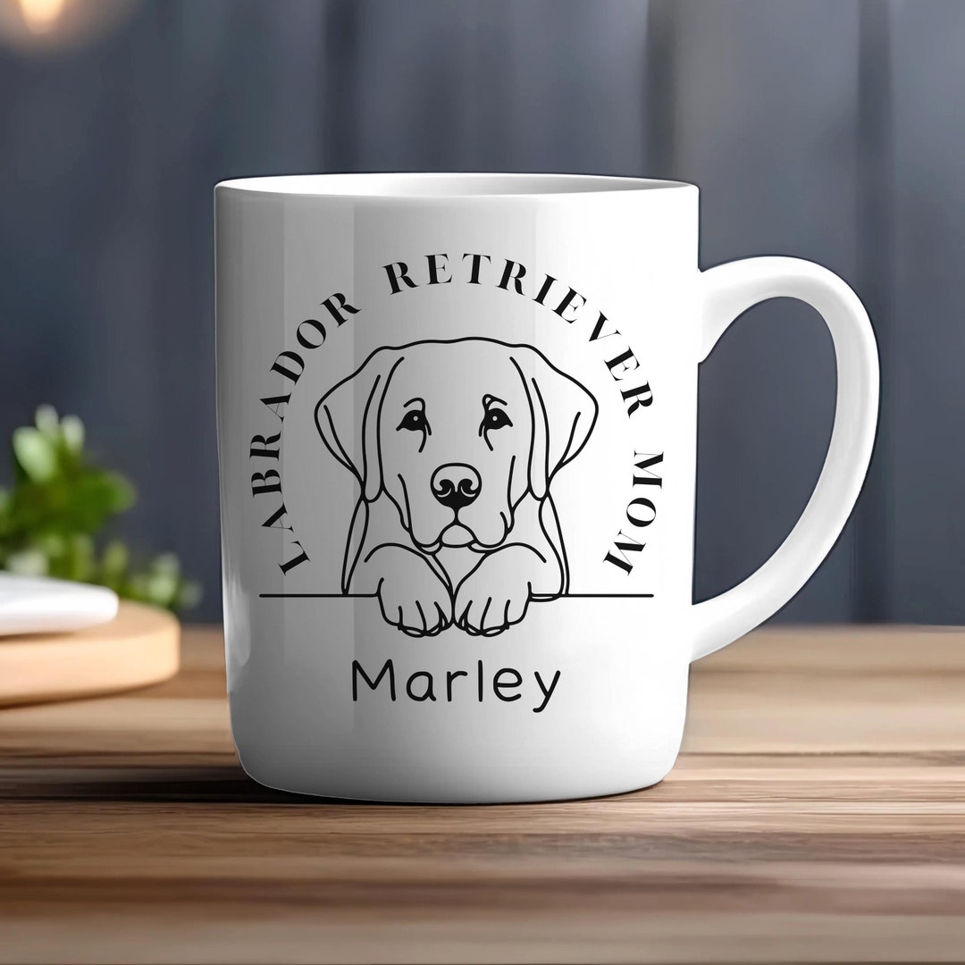 Labrador Retriever Mom Mug, Custom Labrador Retriever Mom Mug, Labrador ...